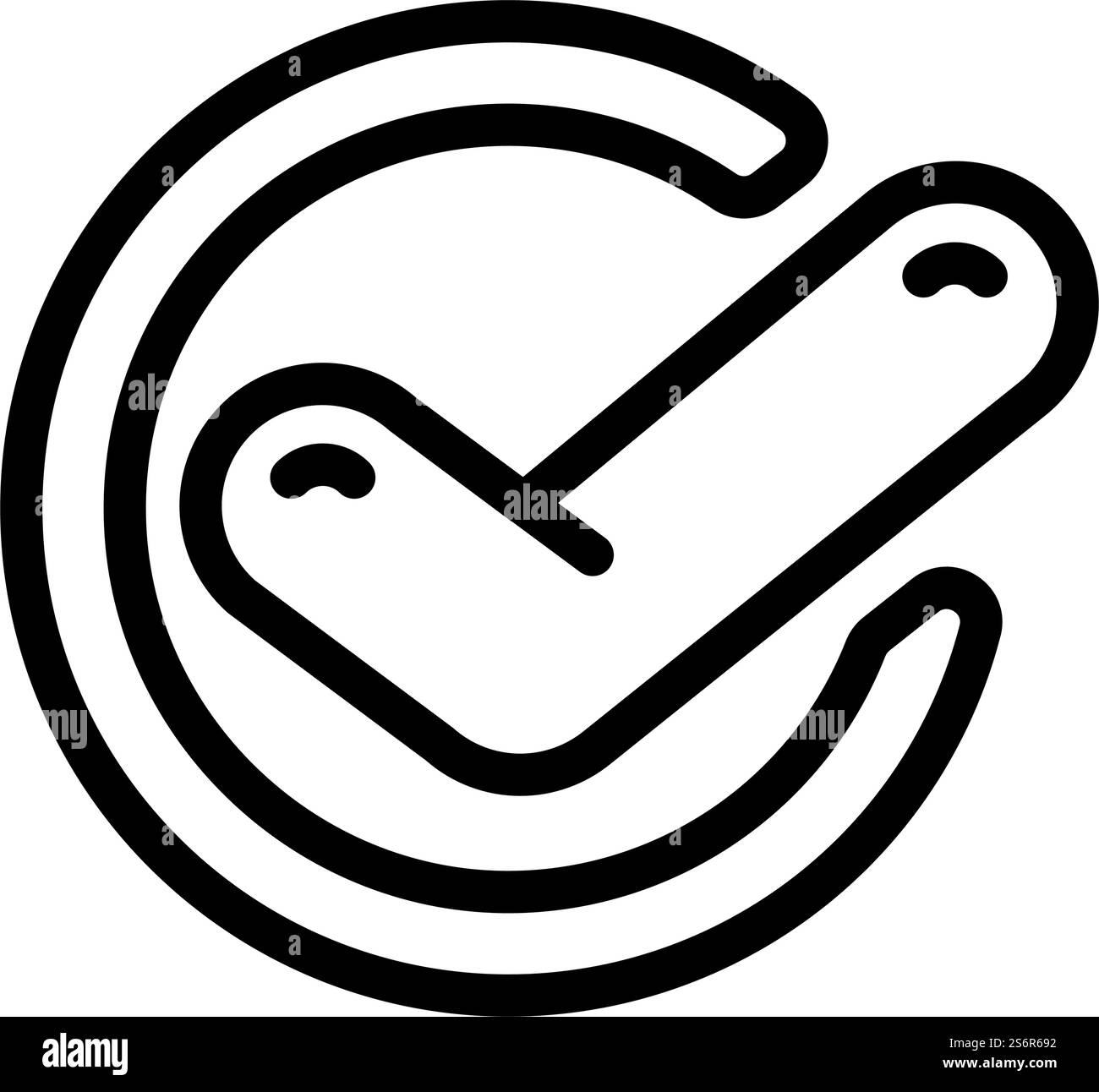checkmark compliance line icon vector. checkmark compliance sign ...