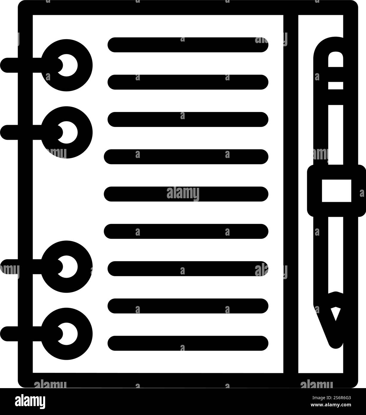 replaceable leaflet diary line icon vector. replaceable leaflet diary ...