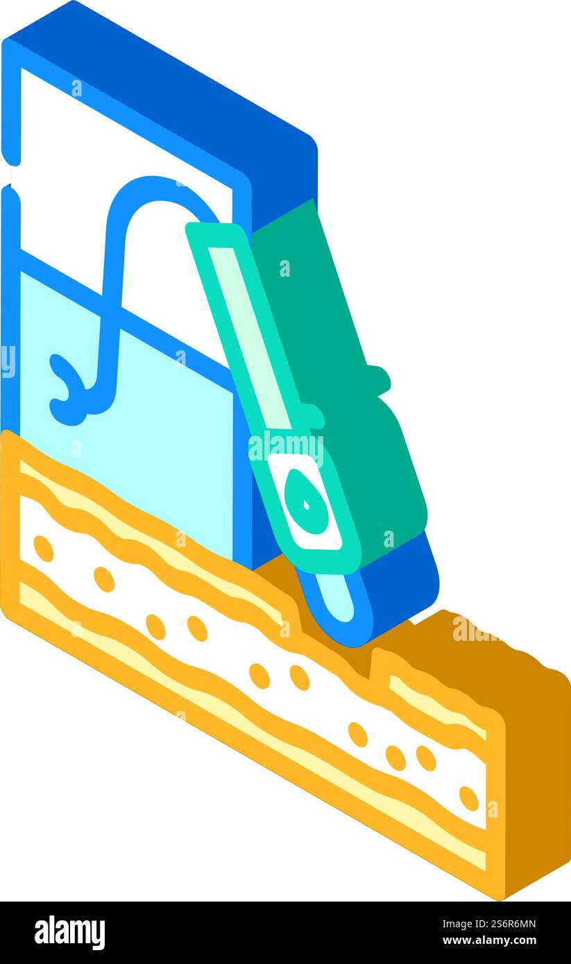hydrafacial beauty procedure isometric icon vector. hydrafacial beauty ...