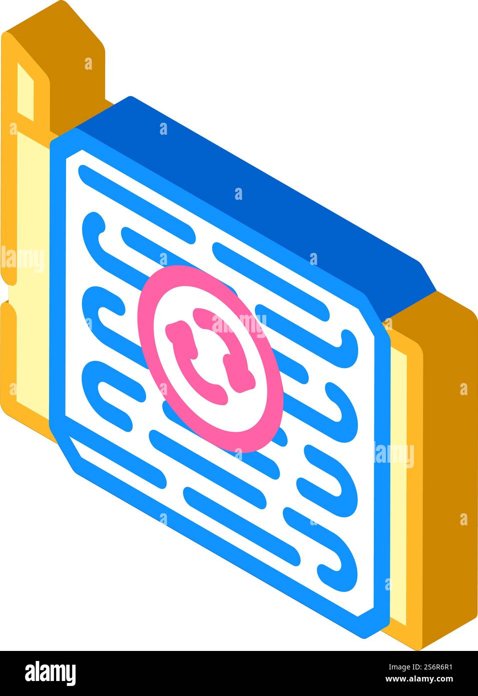 cooling radiator car part isometric icon vector. cooling radiator car ...