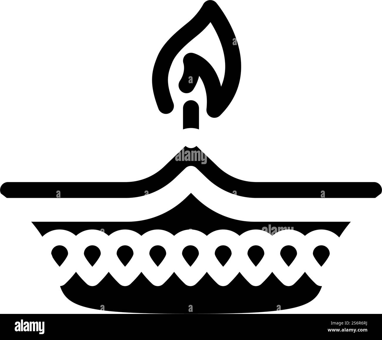 diwali holiday glyph icon vector. diwali holiday sign. isolated contour ...