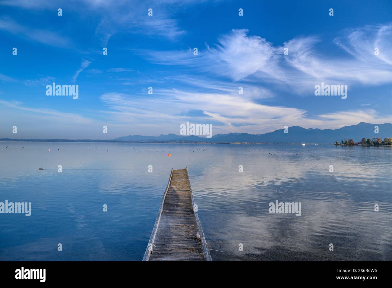 Germany, Bavaria, Chiemgau, Gstadt am Chiemsee, View of the Hofanger ...