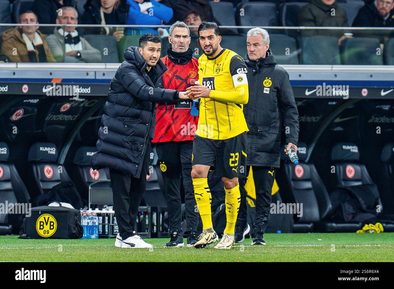 Frankfurt, Deutschland. 17th Jan, 2025. 17.01.2025, Eintracht Frankfurt vs. Borussia Dortmund, 1 ...