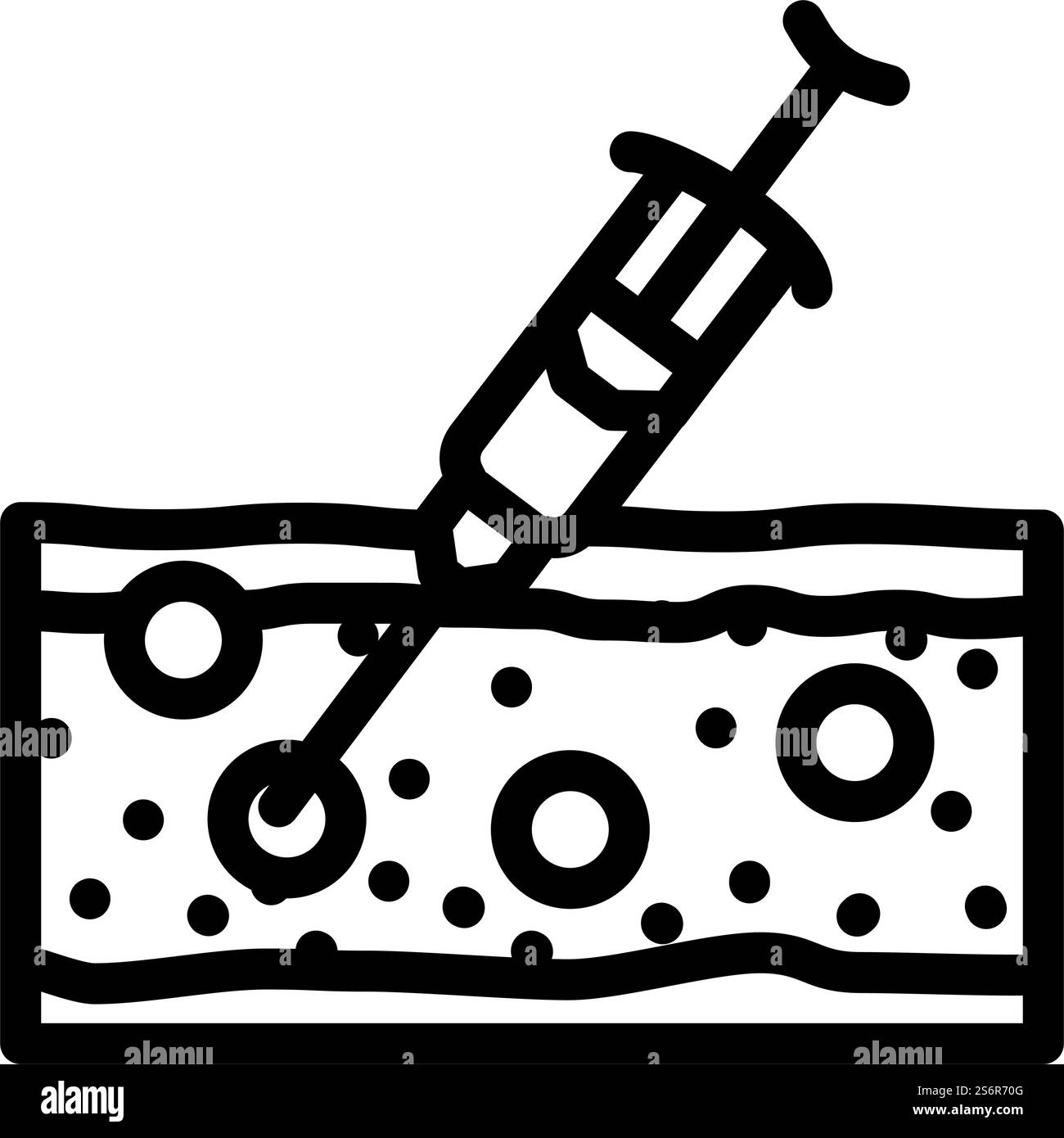 enzyme therapy line icon vector. enzyme therapy sign. isolated contour ...