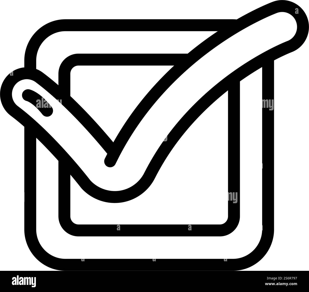 check file line icon vector. check file sign. isolated contour symbol ...