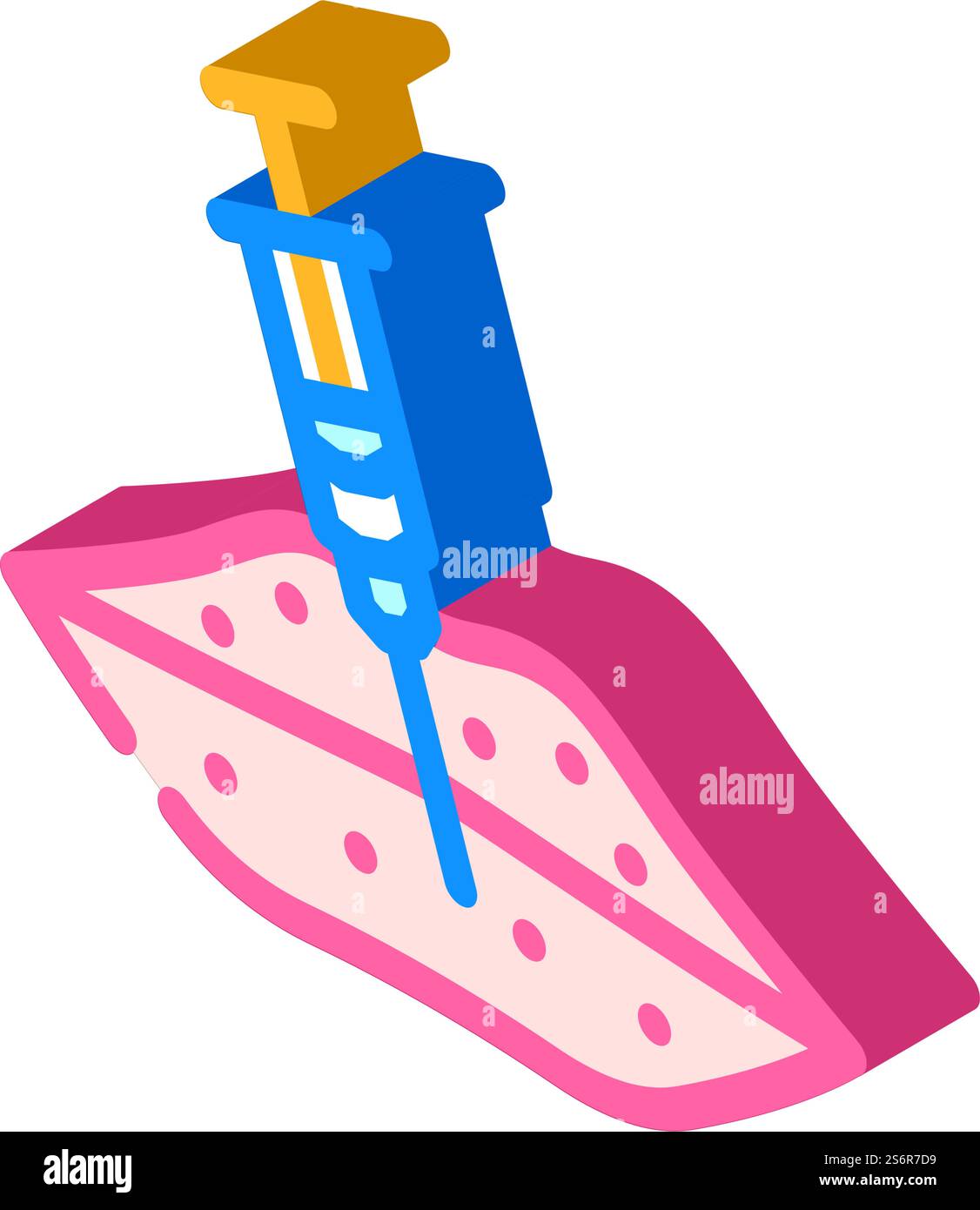 lip augmentation isometric icon vector. lip augmentation sign. isolated ...