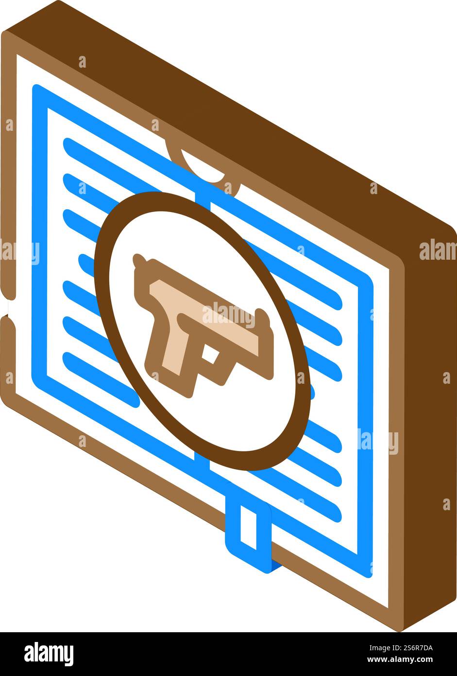 crime literature isometric icon vector. crime literature sign. isolated ...