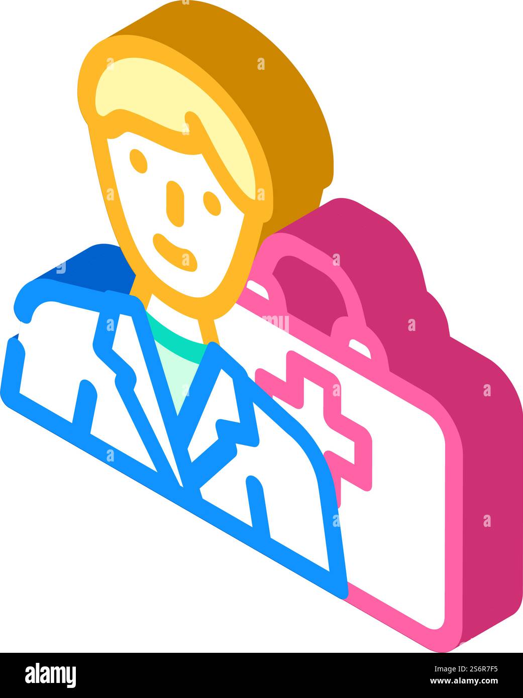 home doctor isometric icon vector. home doctor sign. isolated symbol ...