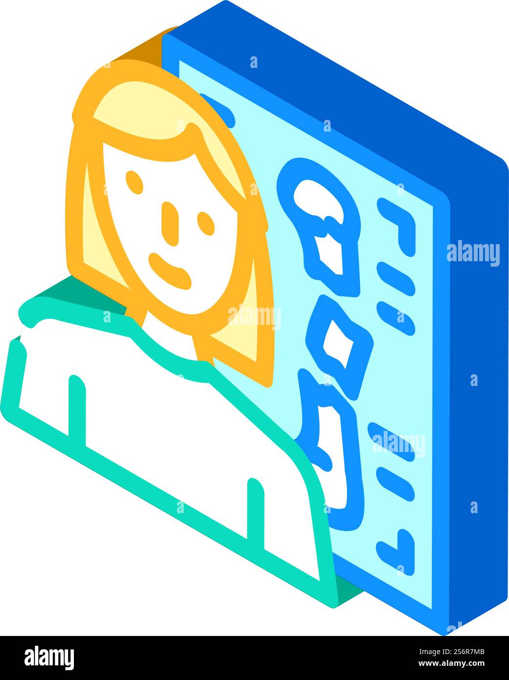 radiologist doctor isometric icon vector. radiologist doctor sign ...