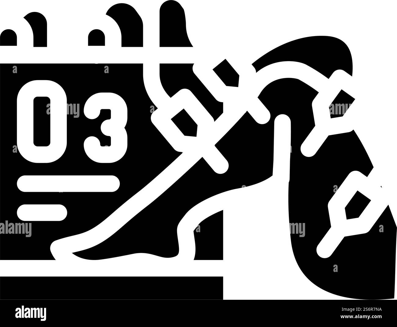 ozone therapy glyph icon vector. ozone therapy sign. isolated contour ...