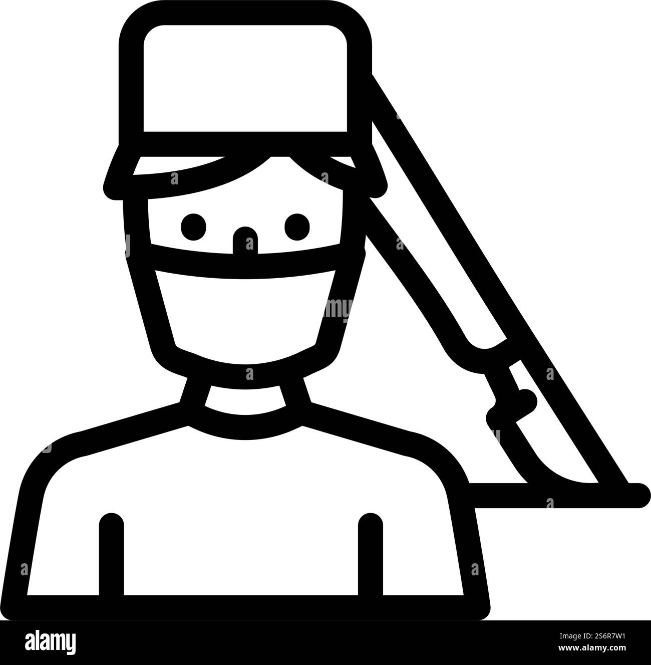 surgeon doctor line icon vector. surgeon doctor sign. isolated contour ...