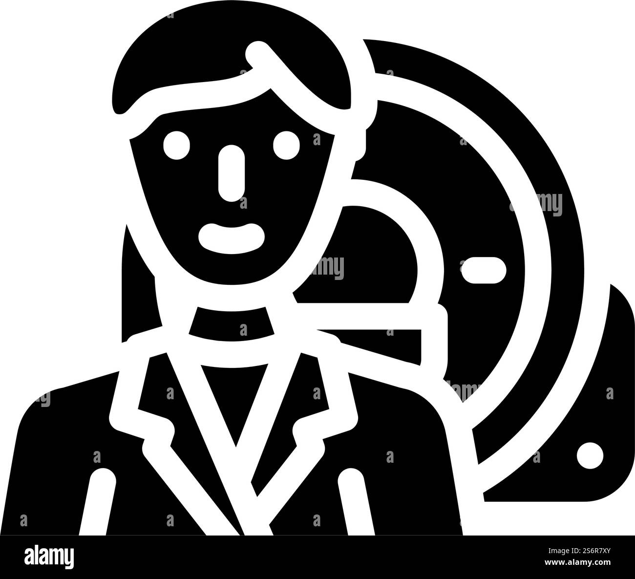 mri examination doctor glyph icon vector. mri examination doctor sign ...