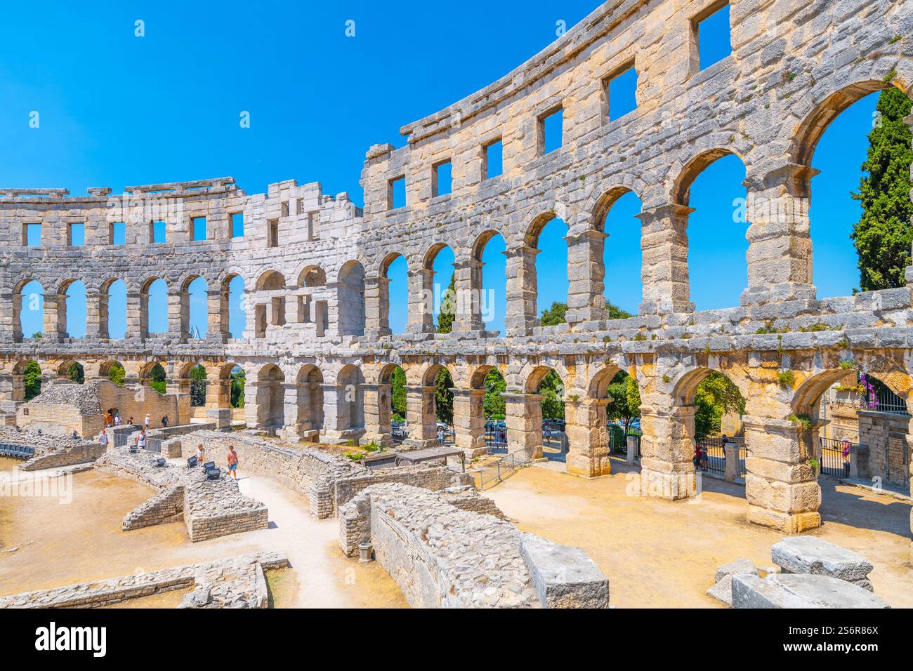 Explore the stunning Roman amphitheatre in Pula located on the Istria ...