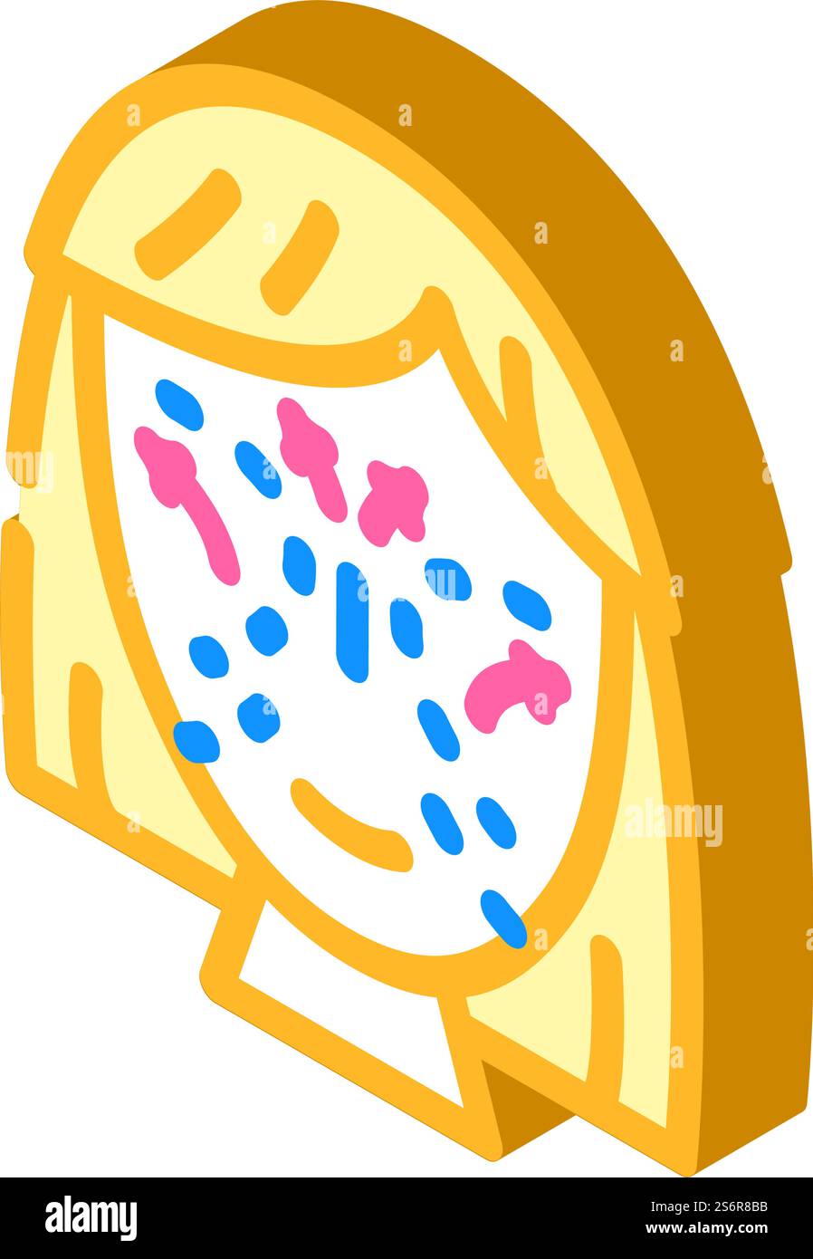 lifting face skin isometric icon vector. lifting face skin sign ...