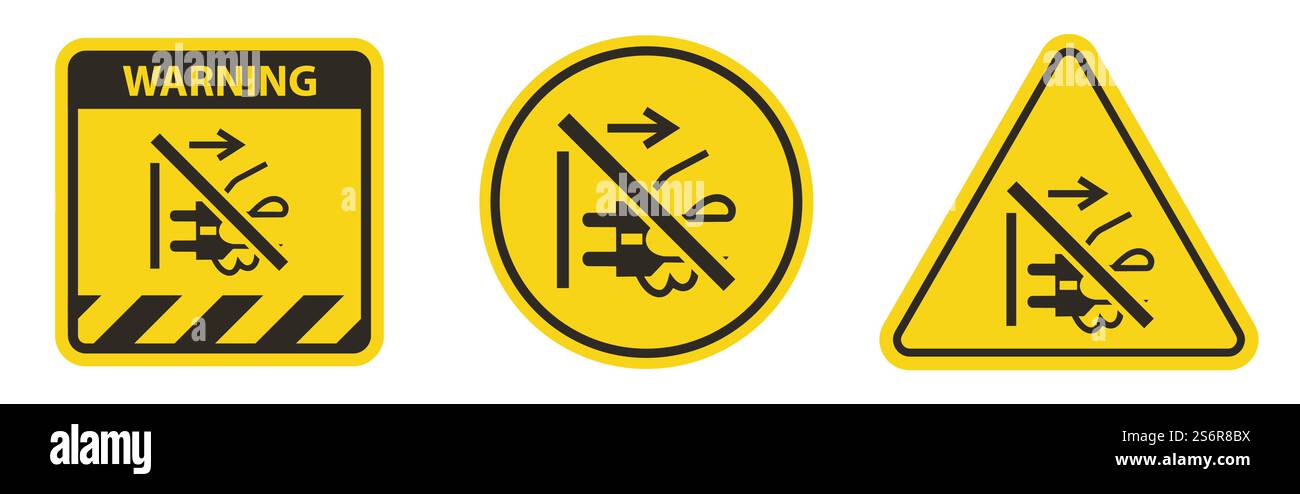 Do Not Disconnect Mains Plug From Electrical Outlet Stock Vector Image ...