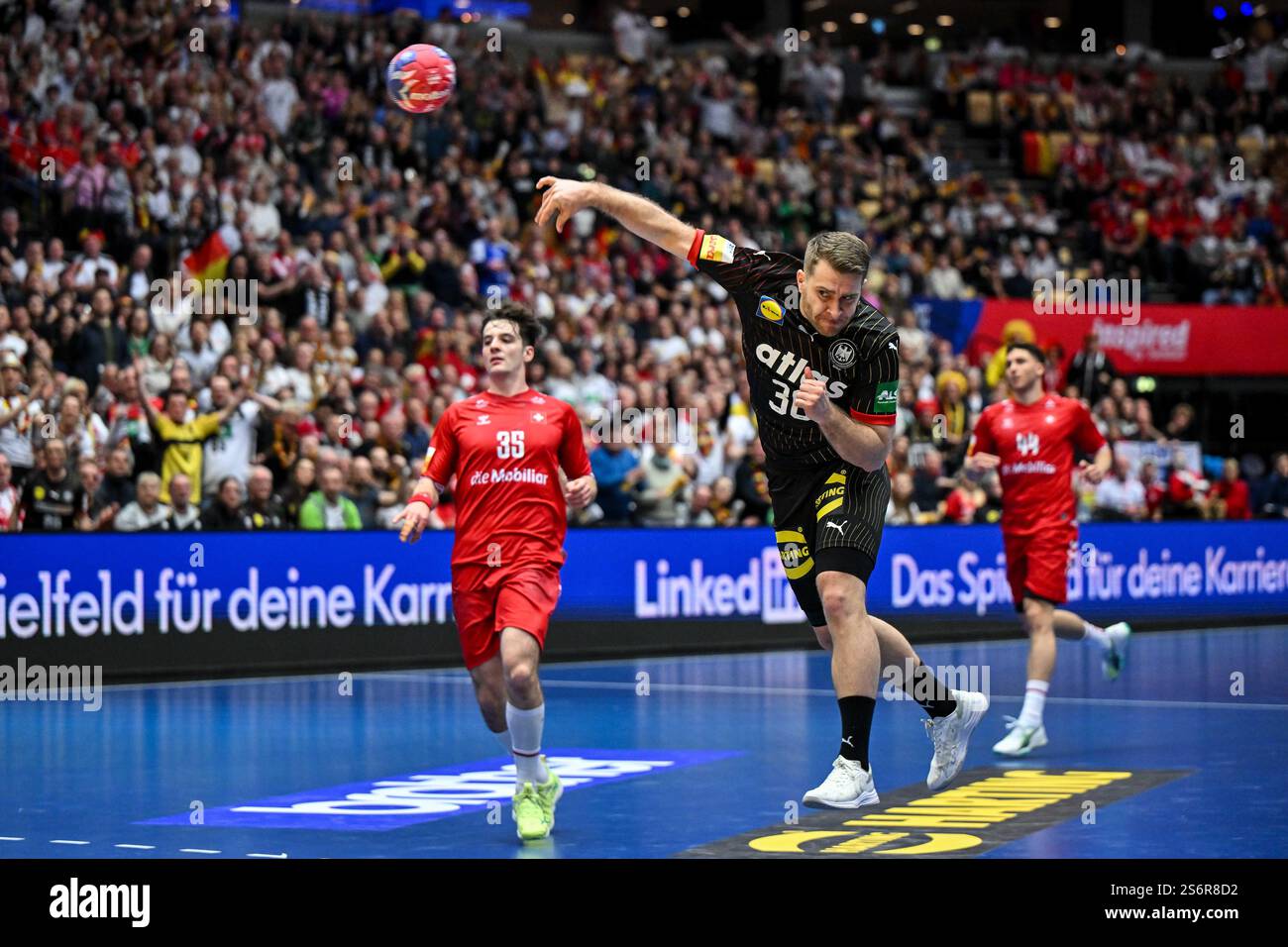 Lukas Mertens of Germania Germany Nationalteam during IHF Men's ...