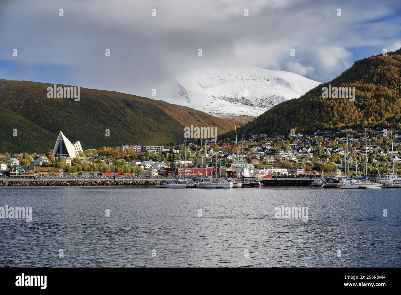 Cruise along the coast of Norway, the city of Tromso, known as the ...