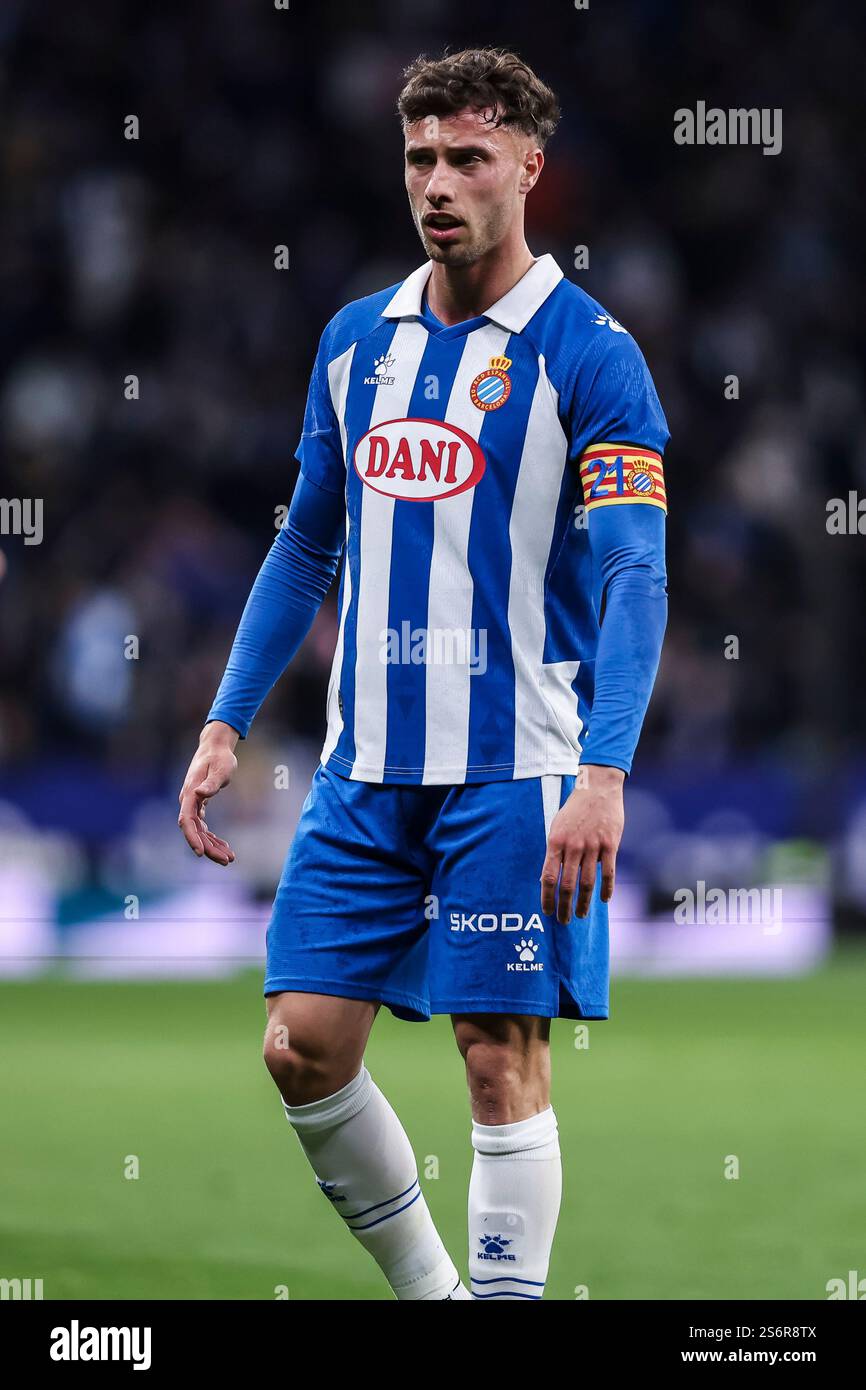 Javi Puado of RCD Espanyol looks on during the Spanish league, La Liga ...