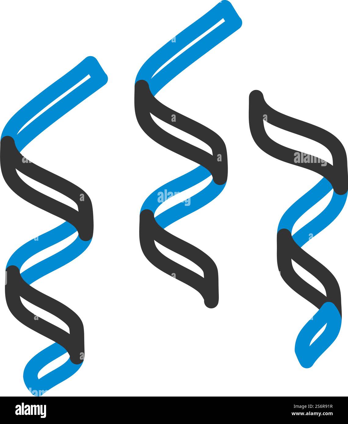 Party Serpentine Icon. Editable Bold Outline With Color Fill Design ...