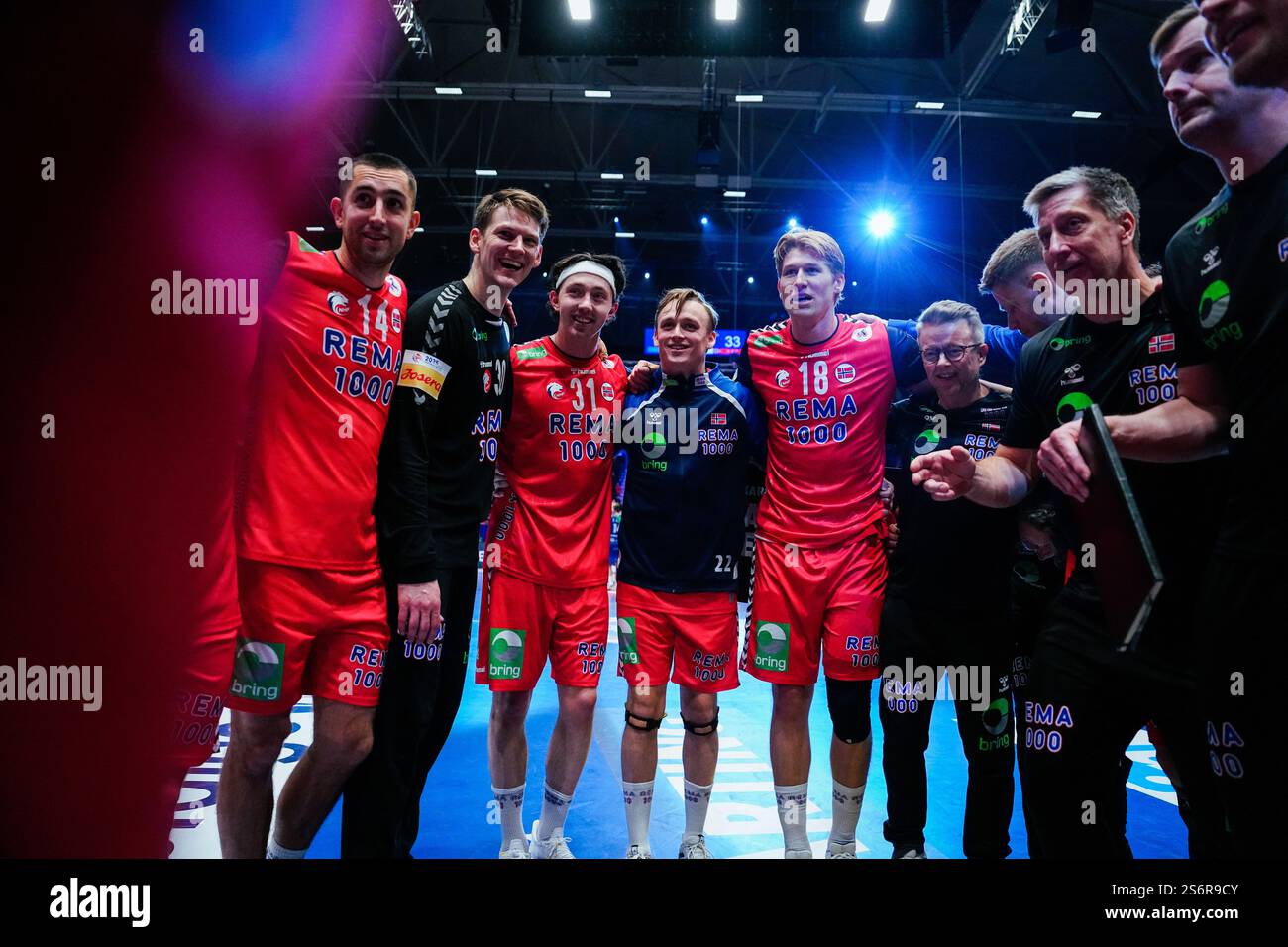 Fornebu 20250117. Norway celebrates after victory in the World ...