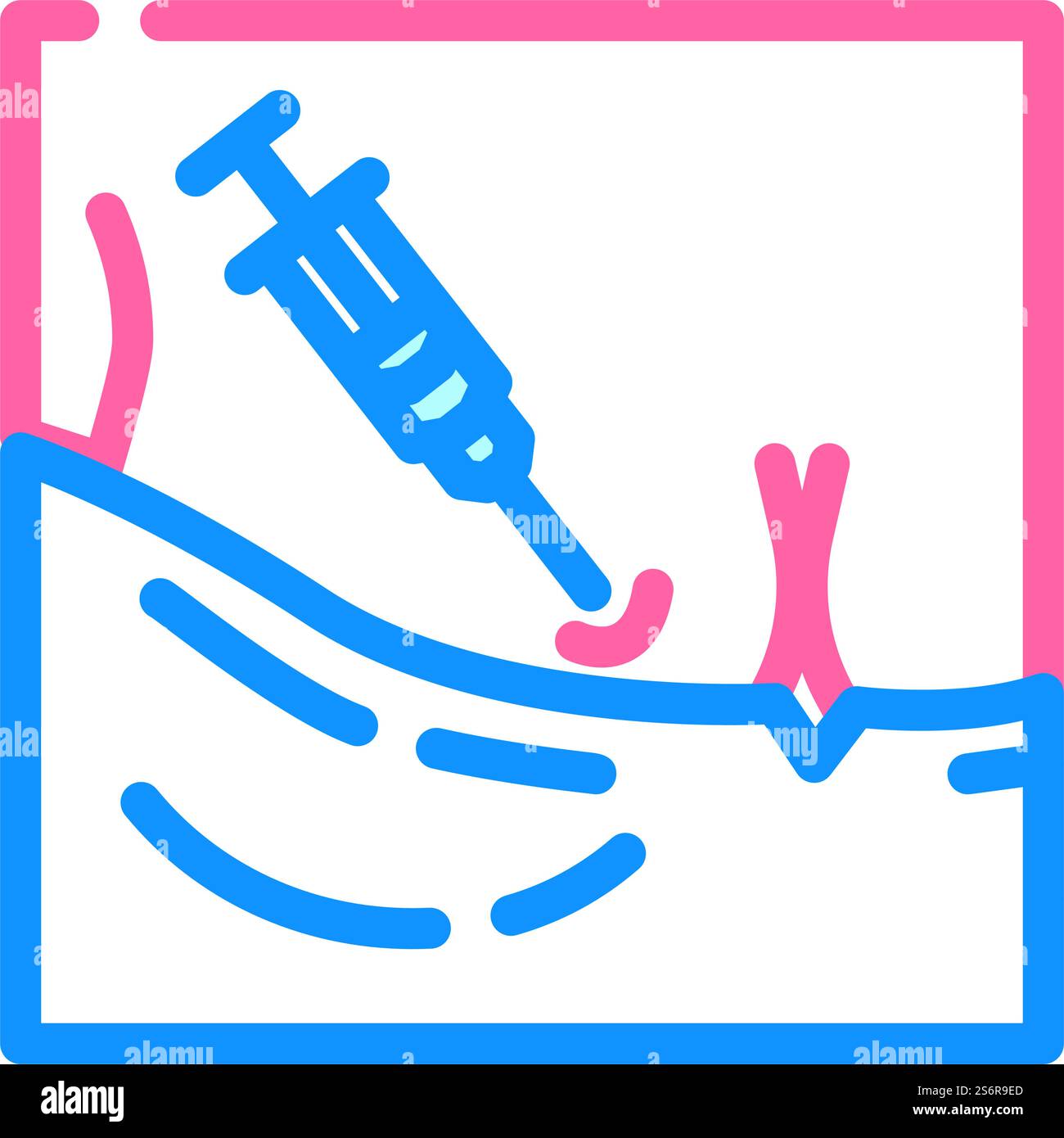 mesotherapy rejuvenation zones color icon vector. mesotherapy ...