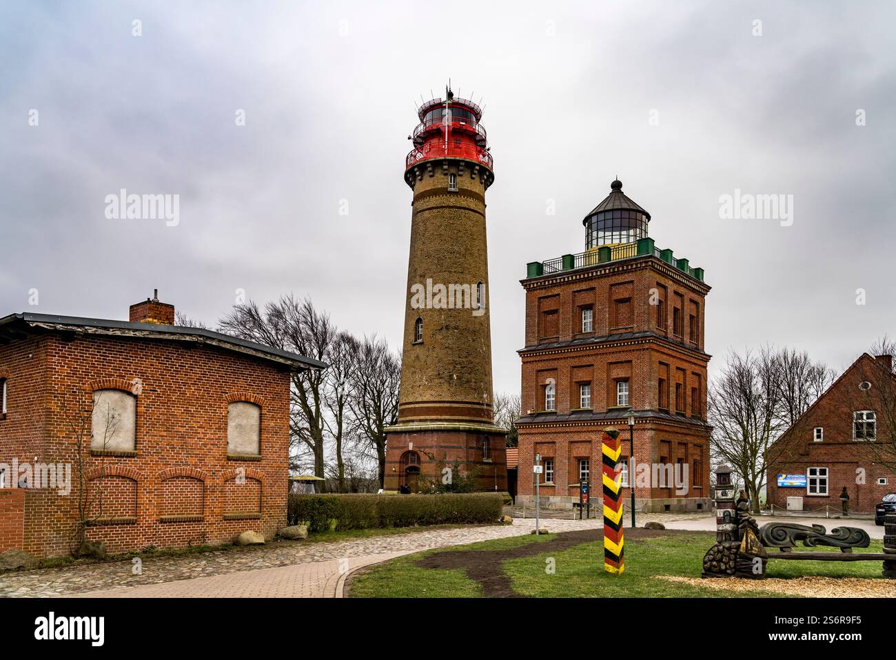 Lighthouses at Cape Arkona, Rügen Island, Mecklenburg-Western Pomerania ...