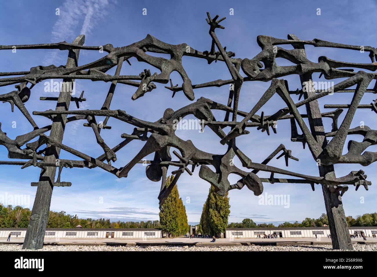 Monument Skeletons in the barbed wire by the Jewish sculptor Nandor ...