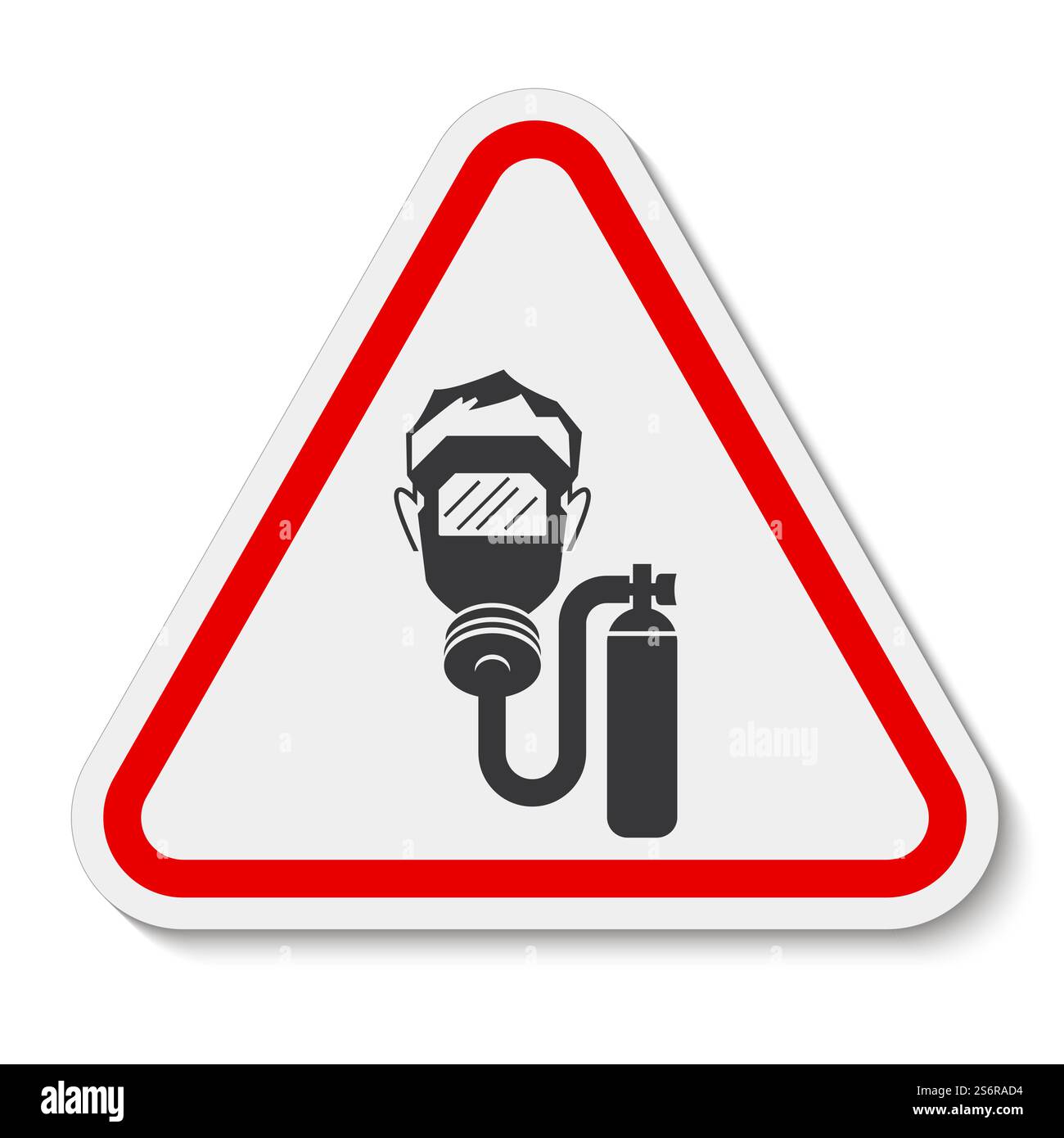 Warning Sign Breathing Apparatus Required Stock Vector Image & Art - Alamy