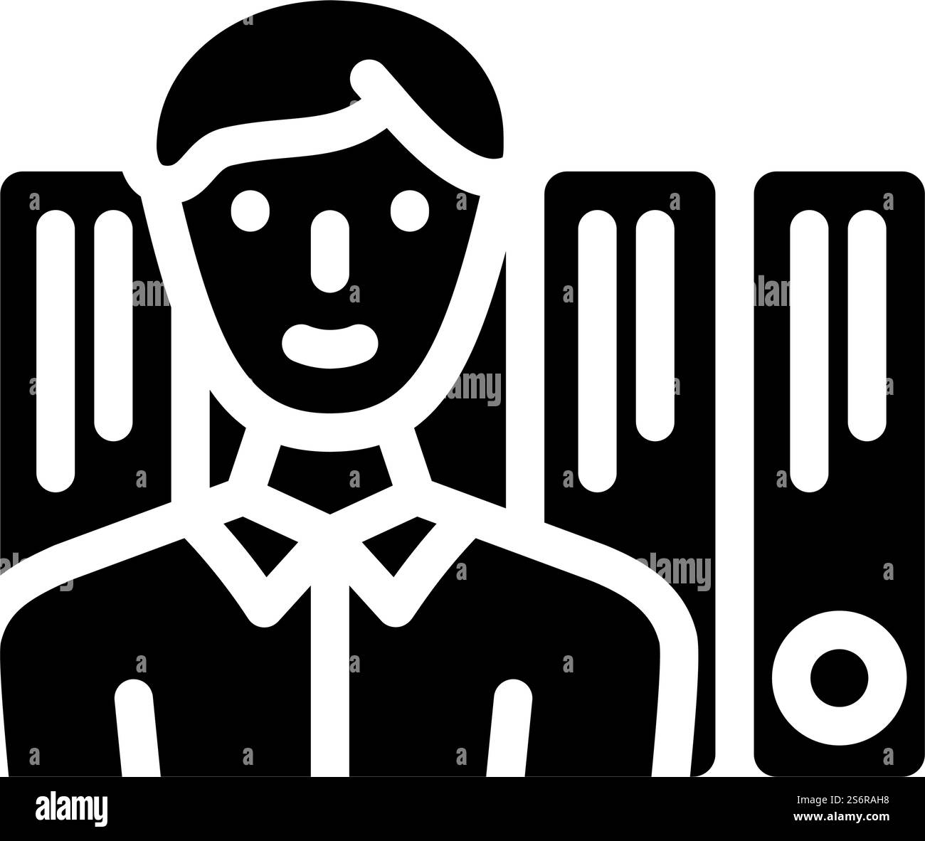 documentation of sales glyph icon vector. documentation of sales sign ...