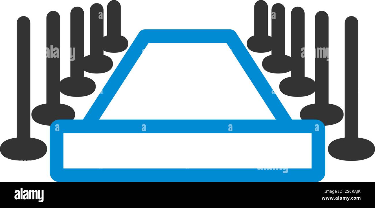 Red Carpet Icon. Editable Bold Outline With Color Fill Design. Vector ...