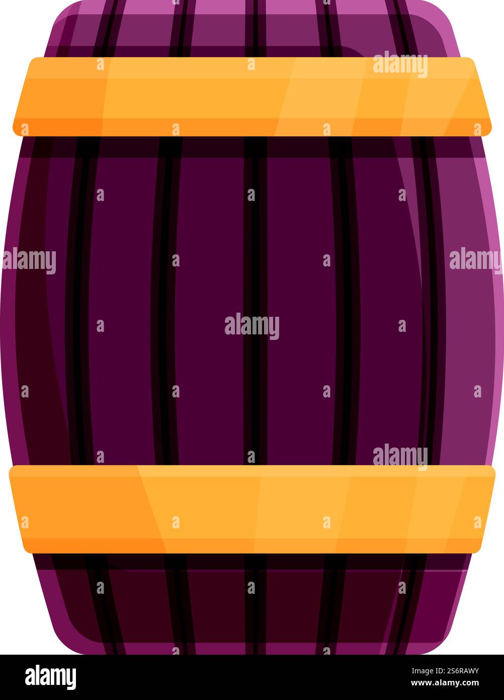 Wood barrel icon cartoon vector. Wine keg barrel. Wooden beer cask. Wood barrel icon cartoon ...
