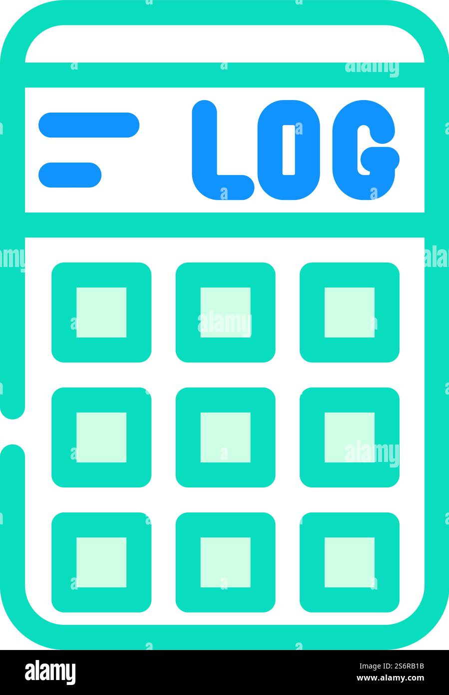 calculator gadget color icon vector. calculator gadget sign. isolated ...
