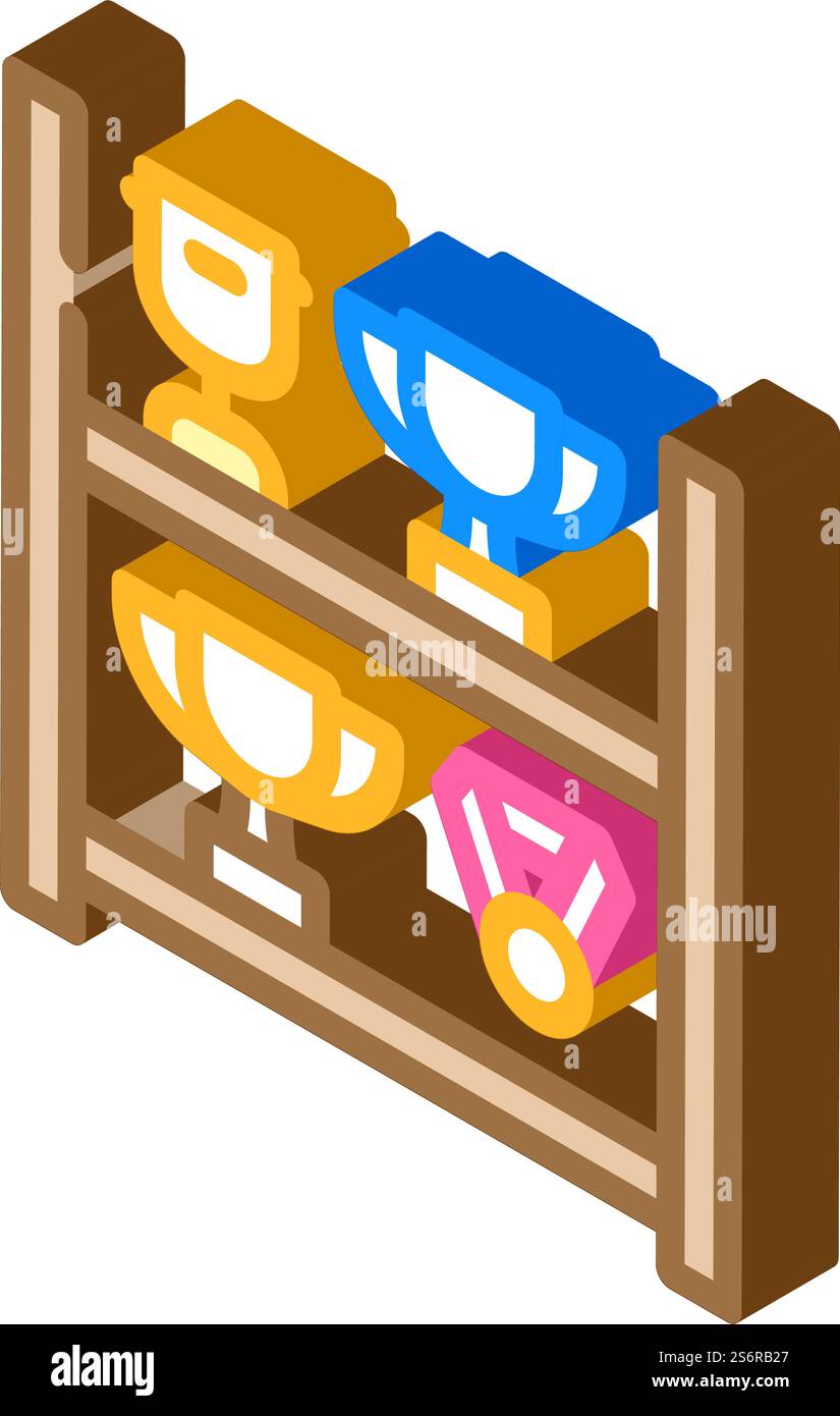 awards of school competition isometric icon vector. awards of school ...