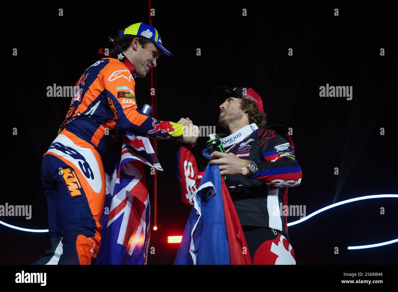 SANDERS Daniel (aus), KTM, Red Bull KTM Factory Racing, FIM W2RC, RallyGP, VAN BEVEREN Adrien ...