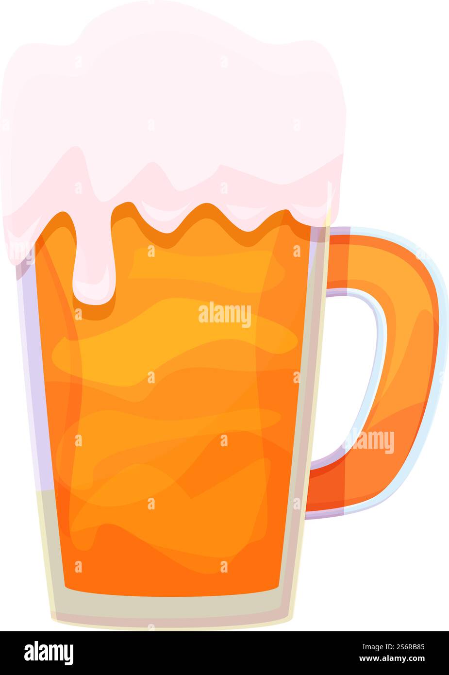 Beer mug icon cartoon vector. Foam glass drink. Pint bar toast. Beer ...
