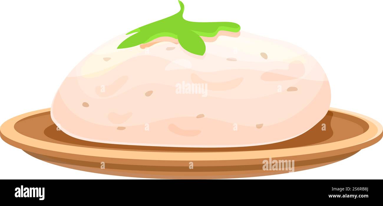 White cheese icon cartoon vector. Feta piece cheese. Food slice ...