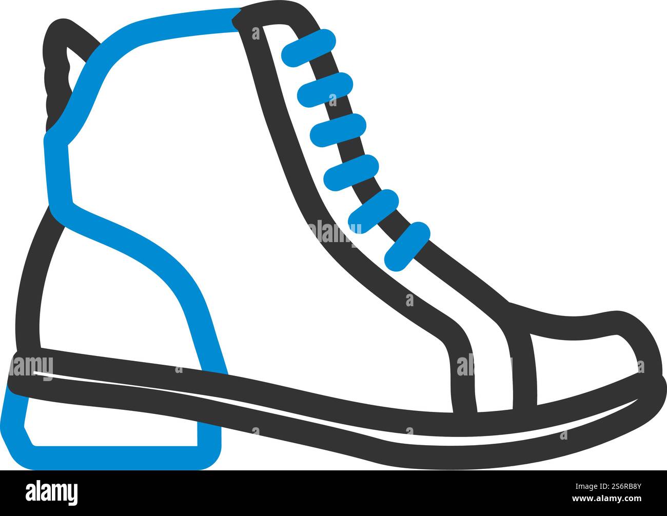 Woman Boot Icon. Editable Bold Outline With Color Fill Design. Vector ...