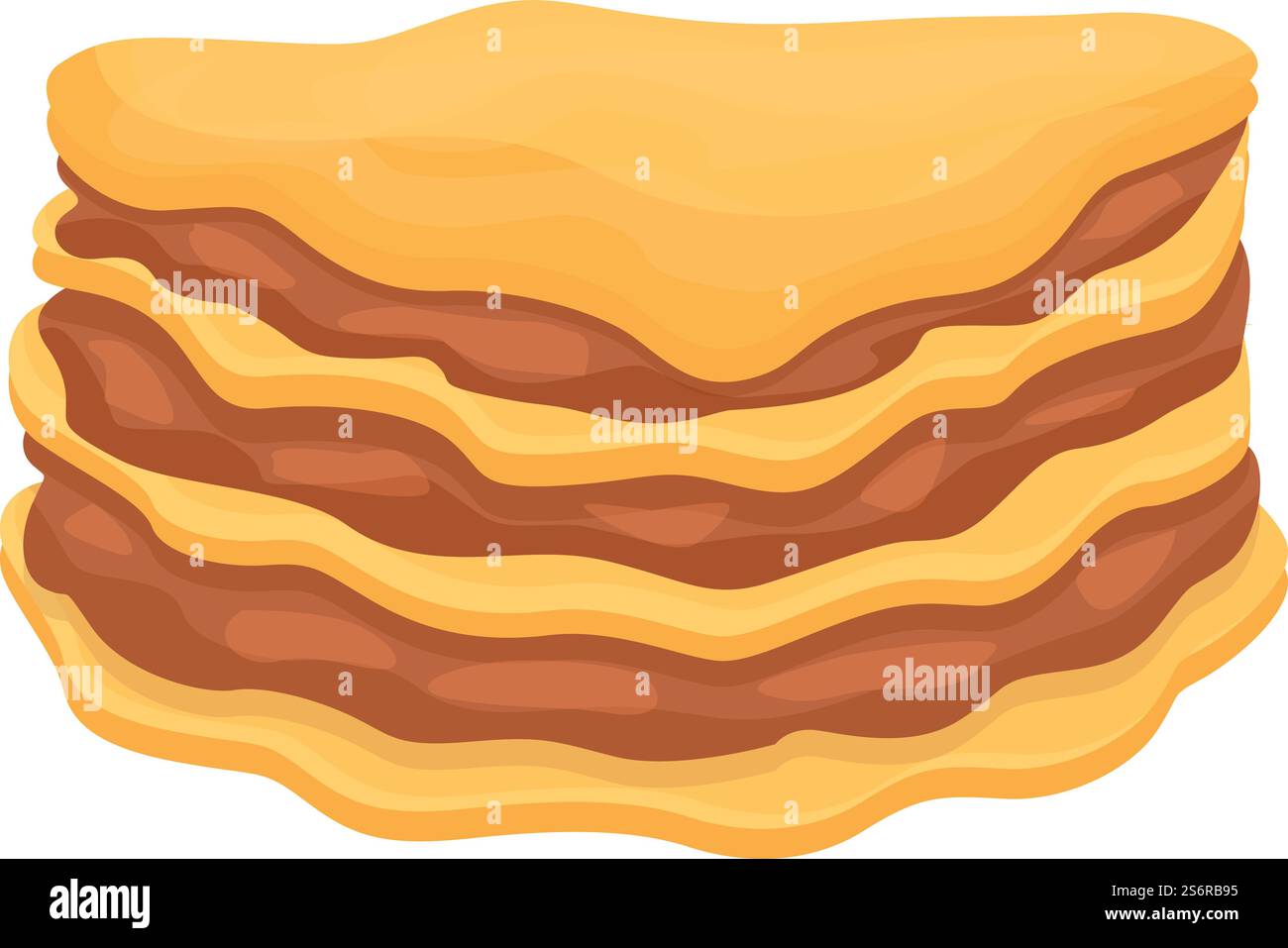 Lasagna icon cartoon vector. Lasagne pasta. Italian dish. Lasagna icon ...