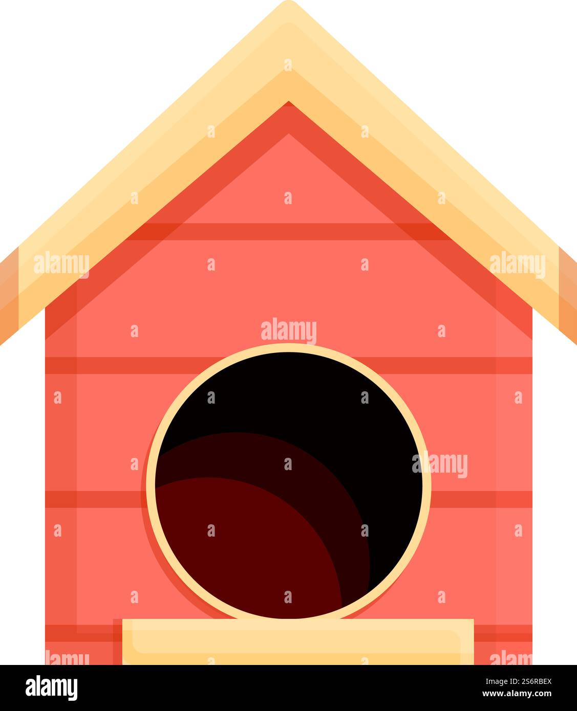 Backyard dog kennel icon cartoon vector. Puppy house. Wooden doghouse ...