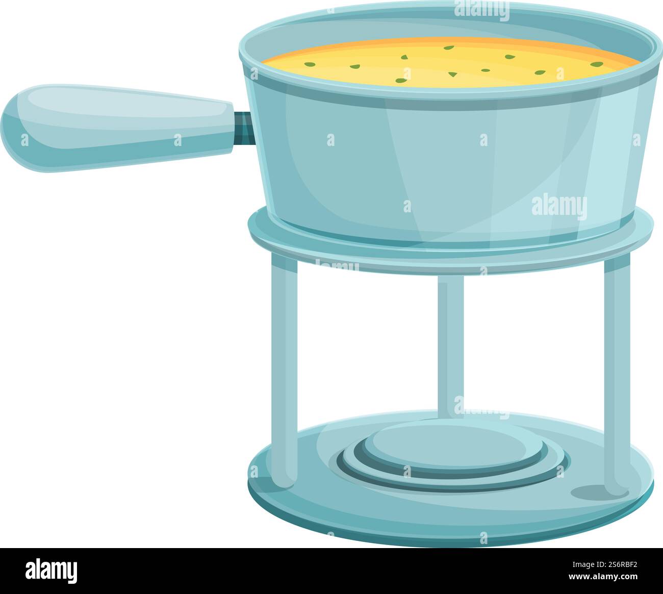 Gas food pot icon cartoon vector. Kitchen pan. Saucepan stove. Gas food ...