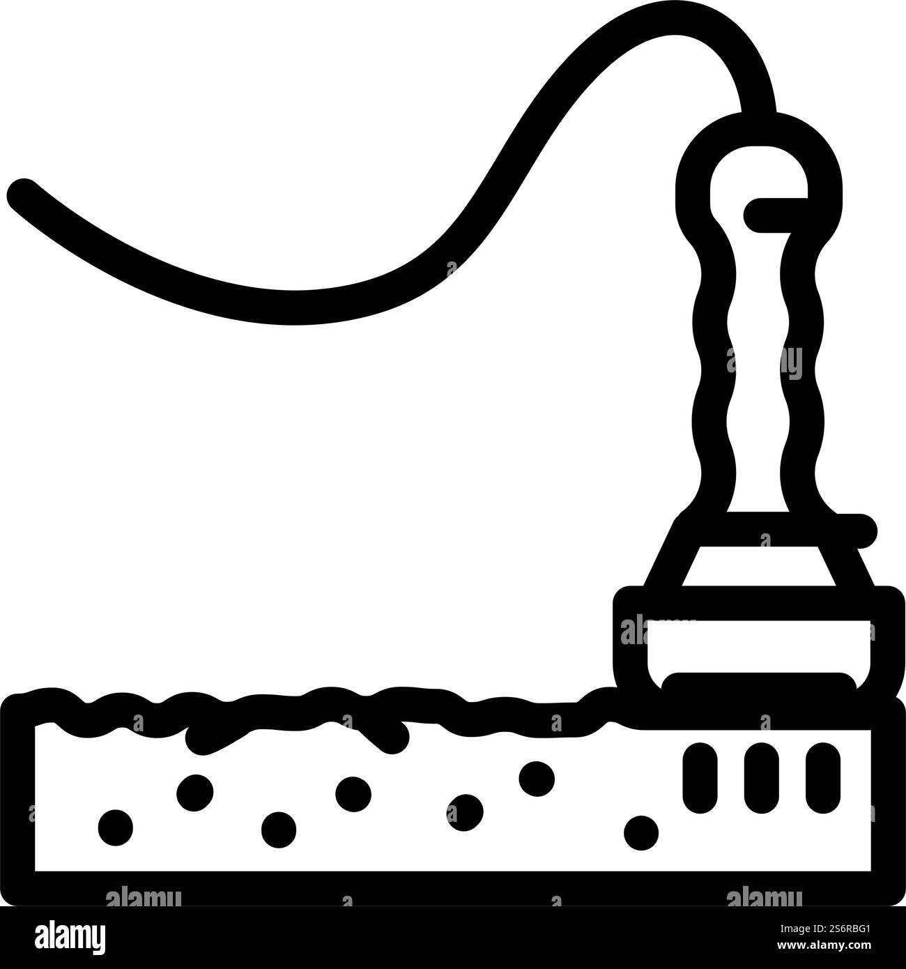 laser resurfacing line icon vector. laser resurfacing sign. isolated ...