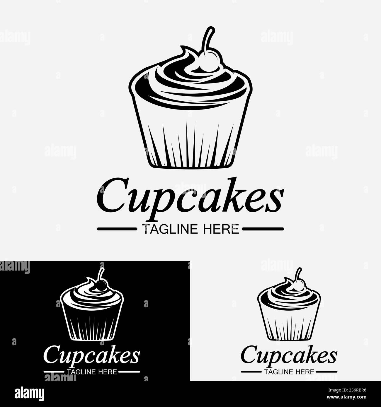 Cupcake Logo design vector template. Cupcakes bakery icon Stock Vector ...