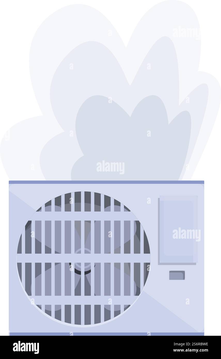 Repair air conditioner icon cartoon vector. Home service. Repair house ...