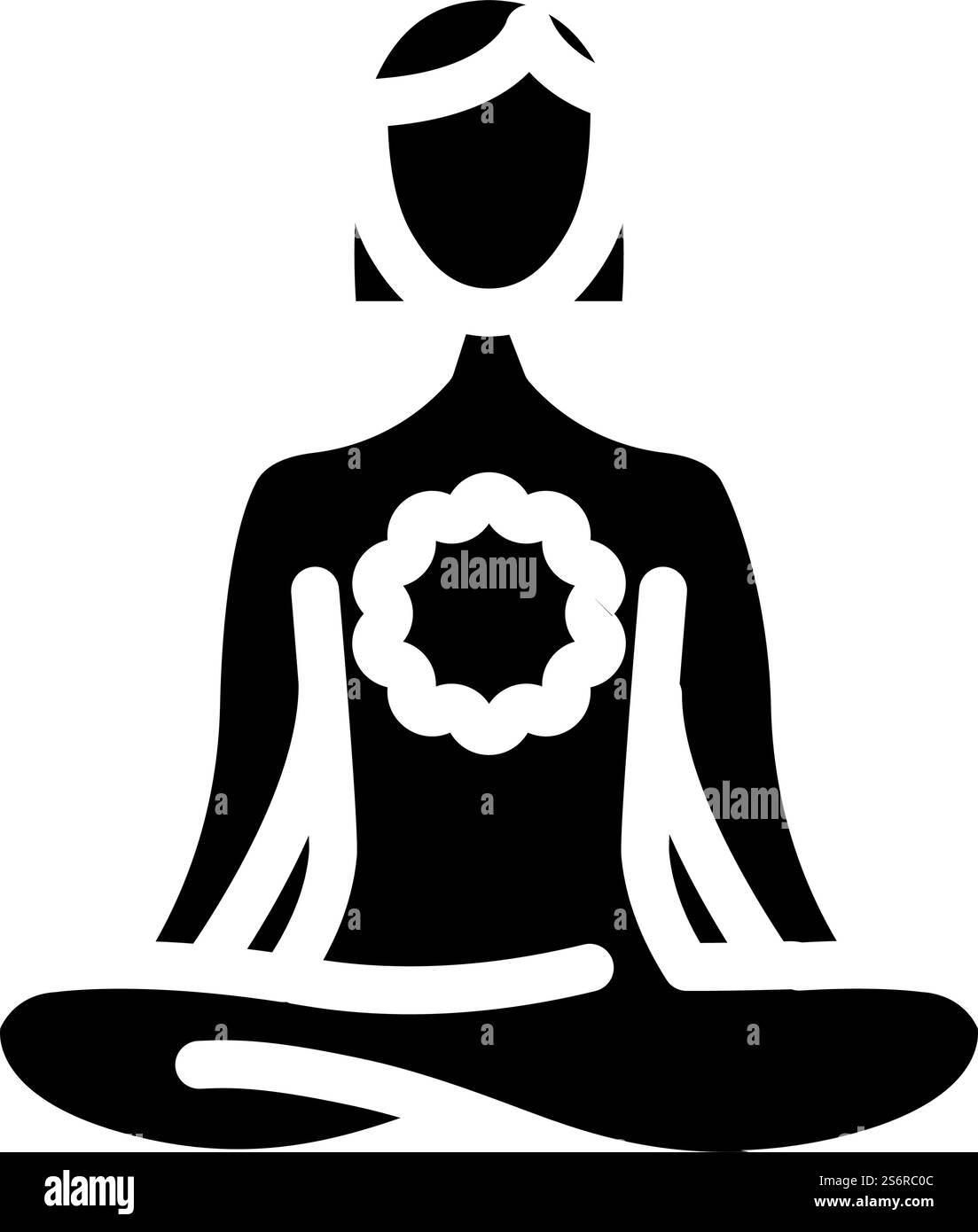 mantra meditation glyph icon vector. mantra meditation sign. isolated ...