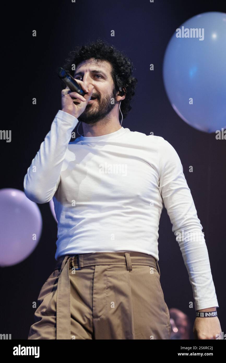 the singer Marwan actua during a concert the Inverfest at the Movistar ...
