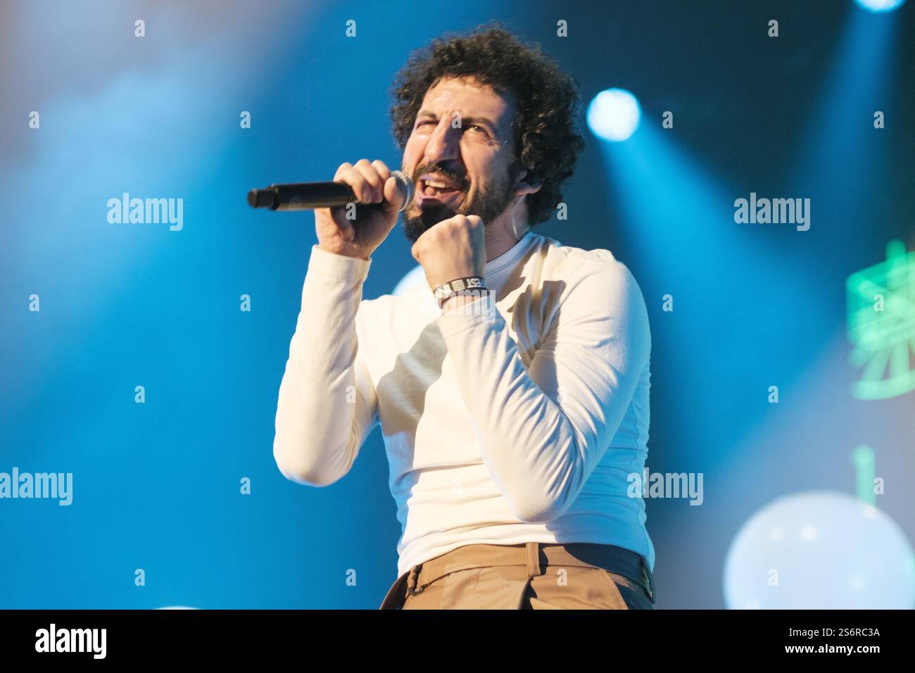 the singer Marwan actua during a concert the Inverfest at the Movistar ...