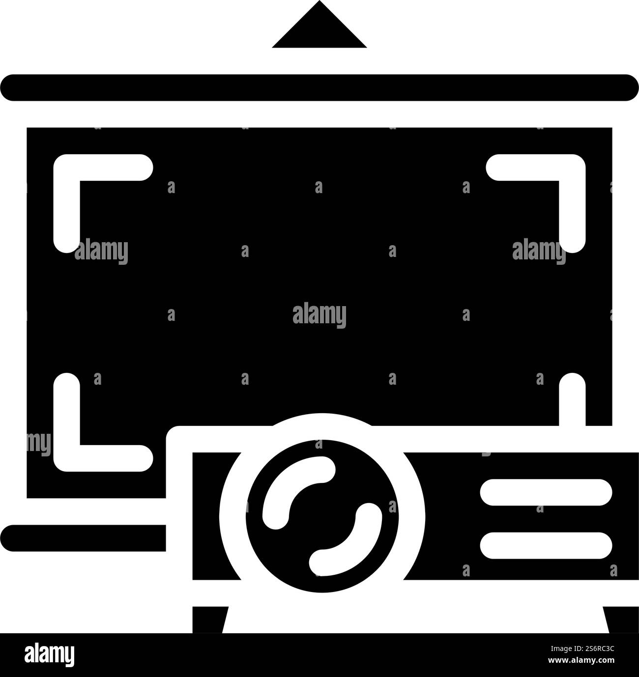 projector electronic device glyph icon vector. projector electronic ...