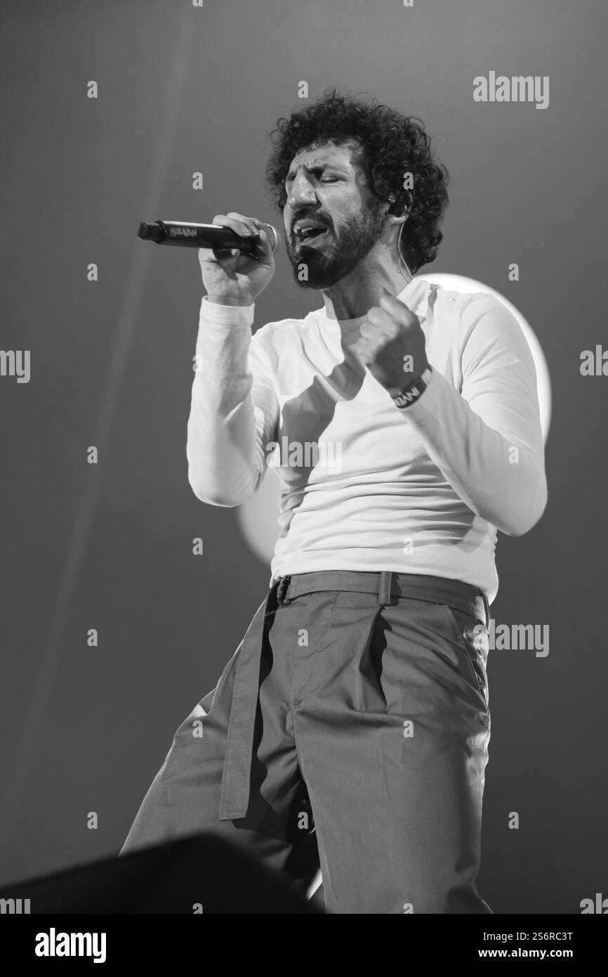 the singer Marwan actua during a concert the Inverfest at the Movistar ...