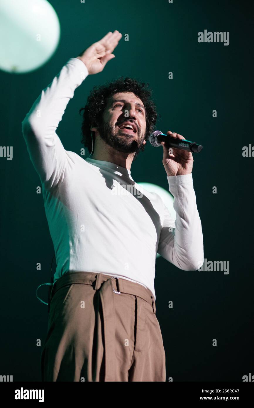 the singer Marwan actua during a concert the Inverfest at the Movistar ...