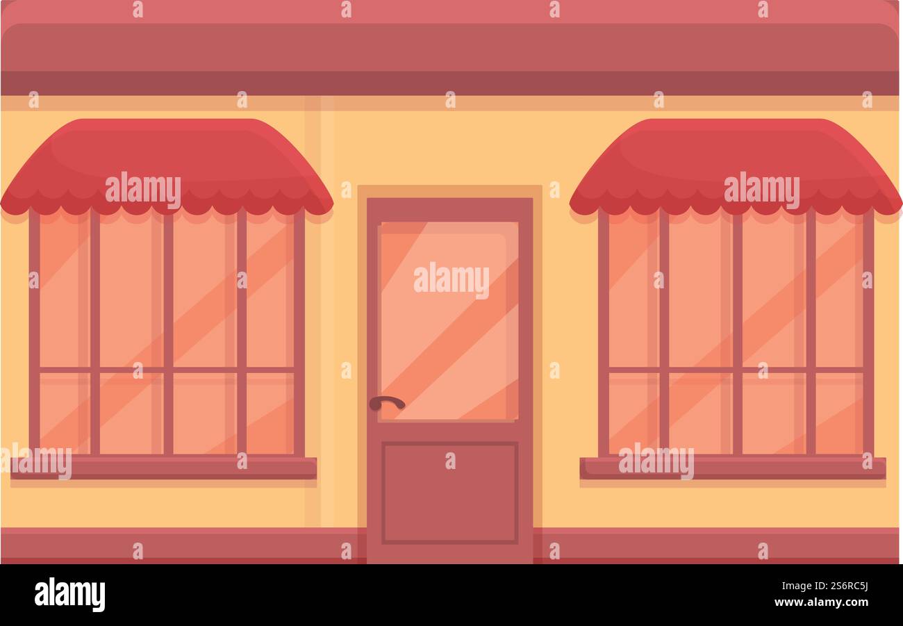 Street restaurant icon cartoon vector. Drink cafe. Business shop ...
